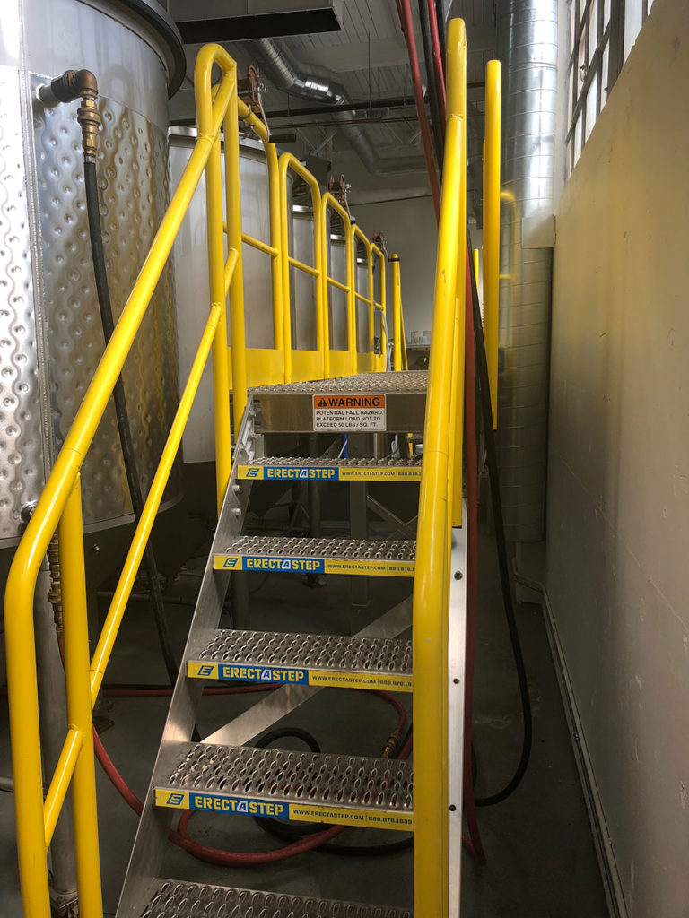 Distilling Tank Access Stairs - SafeRack