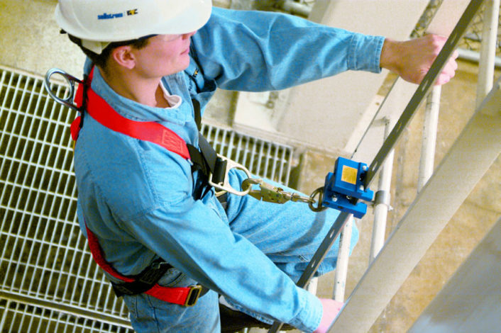 Custom Fixed Ladder Fall Arrest - SafeRack